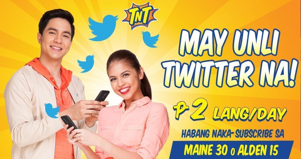 TNT offers P2 Unli Twitter in time for #ALDUBmeetsTVJ